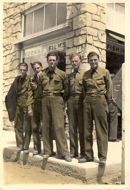Men from Company 1274, Adam Welker second from left with hand on his ...